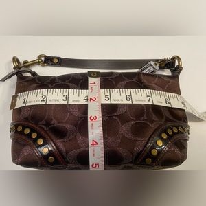 Coach | Bags | Coach Handbag Small Brown Satchel Euc | Poshmark